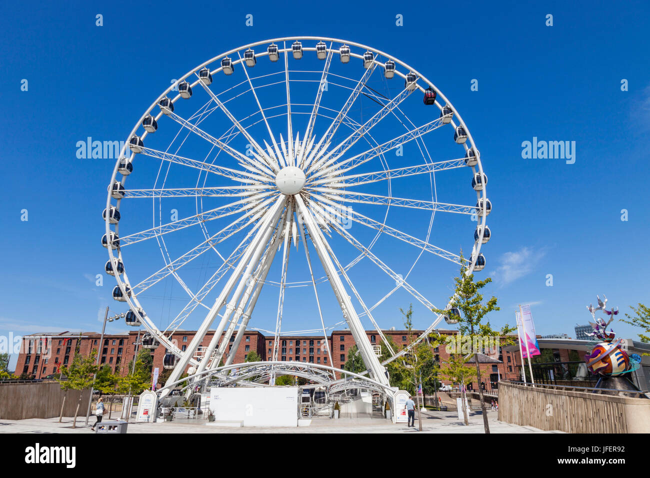 England, Merseyside, Liverpool, Albert Dock, The Wheel of Liverpool ...