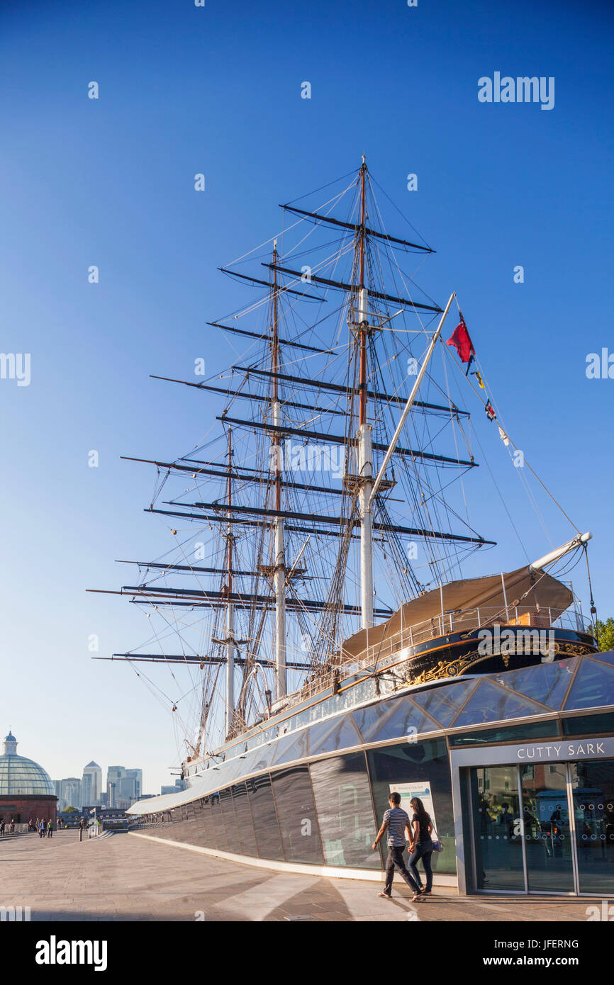 England, London, Greenwich, Cutty Sark, an English tea and wool clipper ...