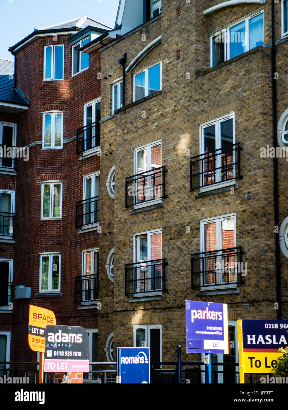 Let signs block flats hi-res stock photography and images - Alamy