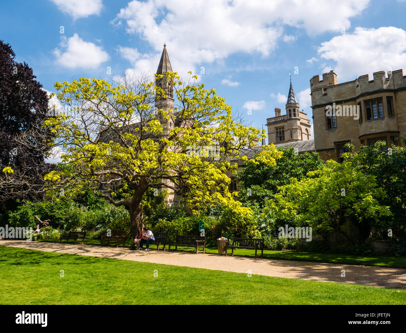 Garden Quadrangle, Balliol College, Oxford, Oxfordshire, England Stock ...