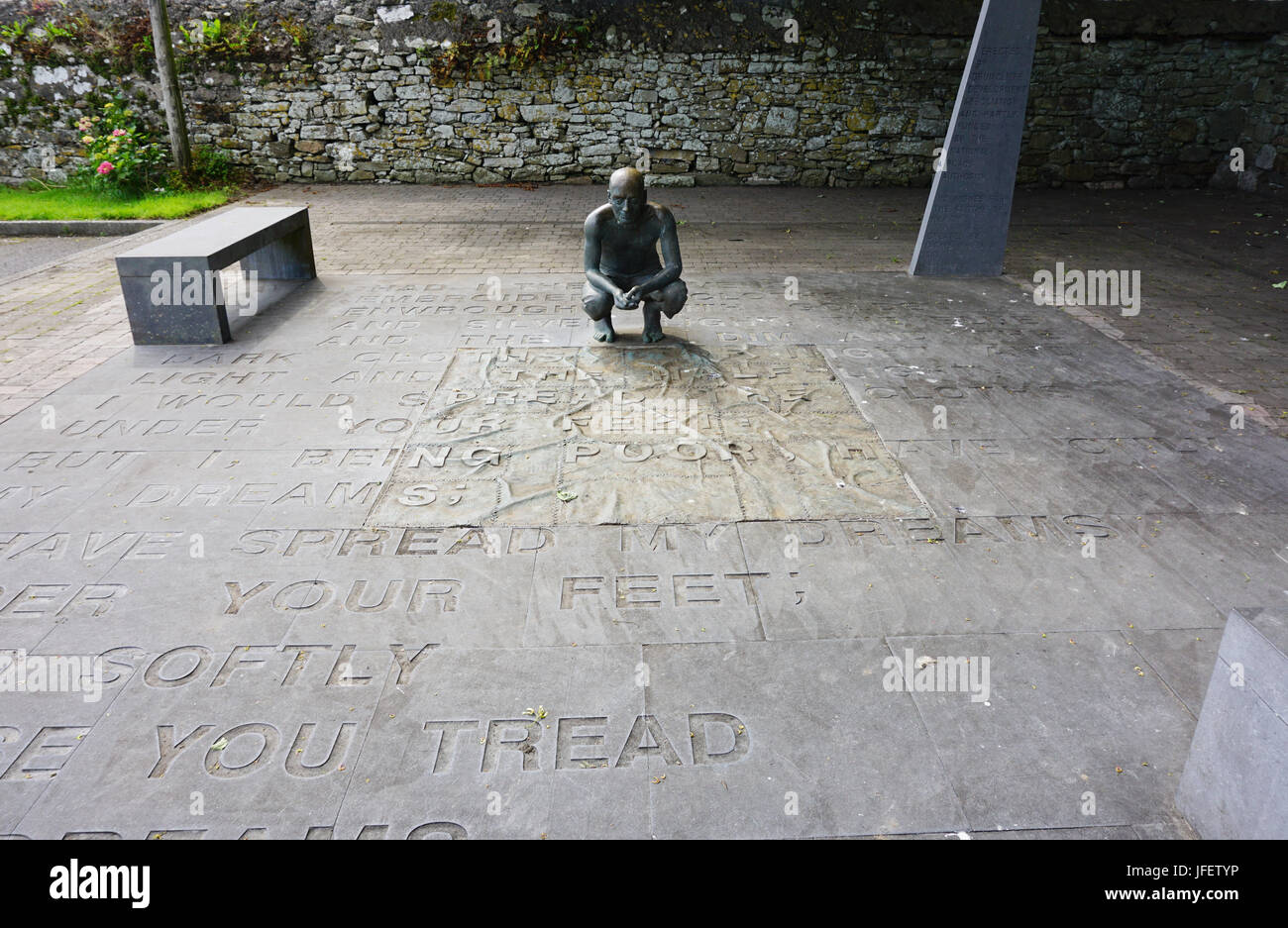 Drumcliffe Yeats Country Church Yard Bronze statue and Verse County ...