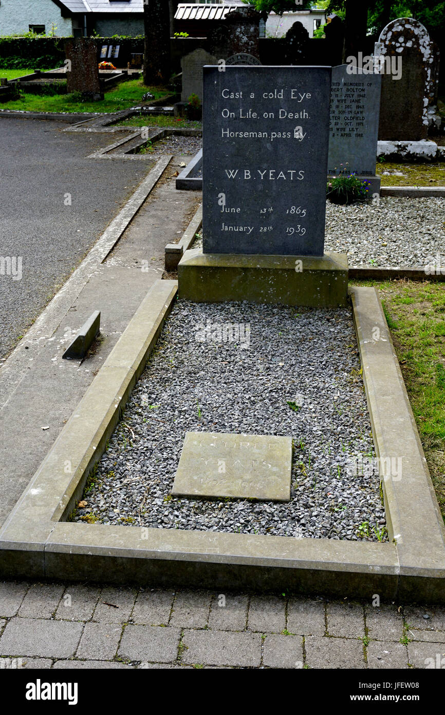Wb yeats grave hi-res stock photography and images - Alamy
