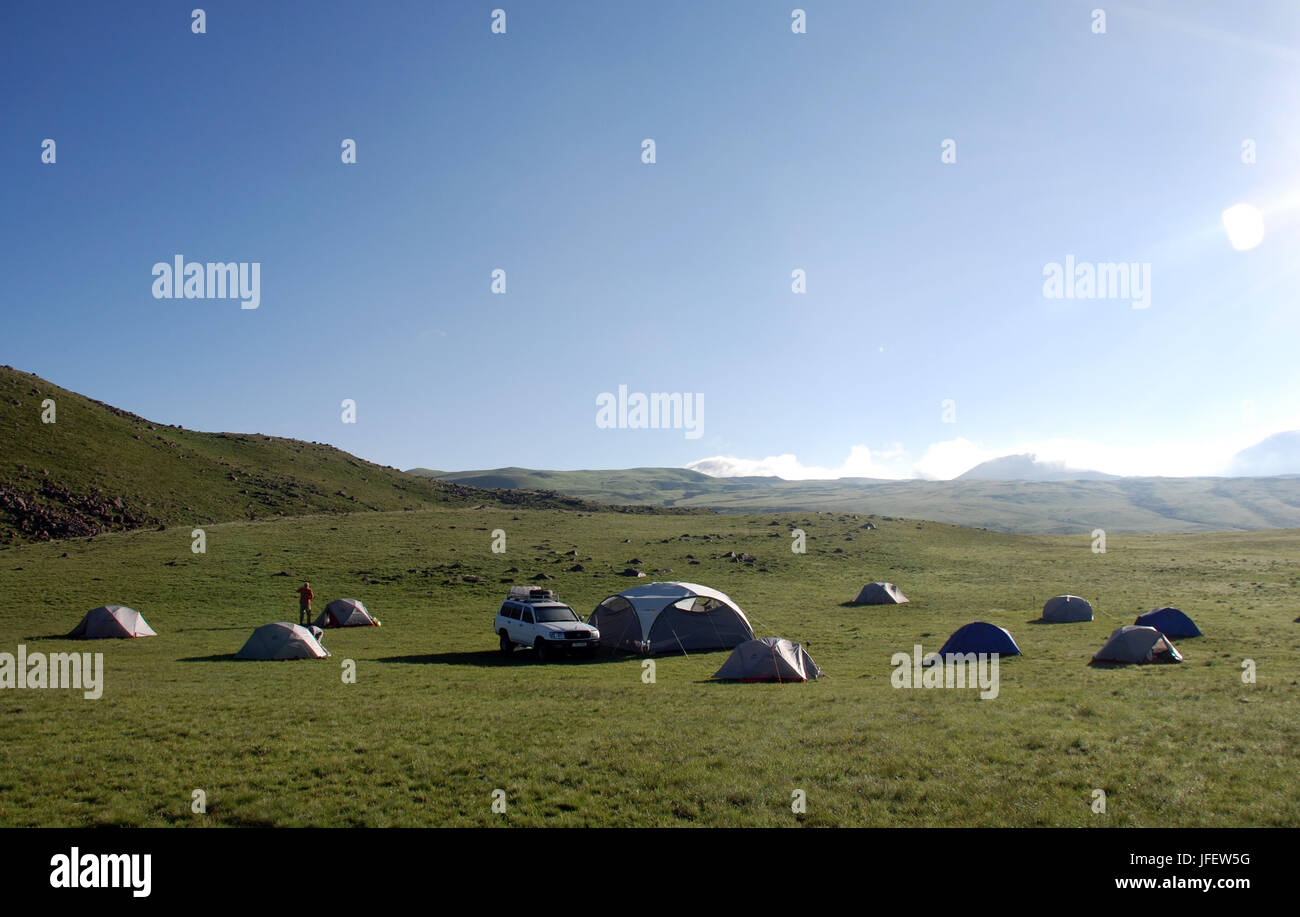 wild camping in the Geghama mountains of Armenia Stock Photo - Alamy
