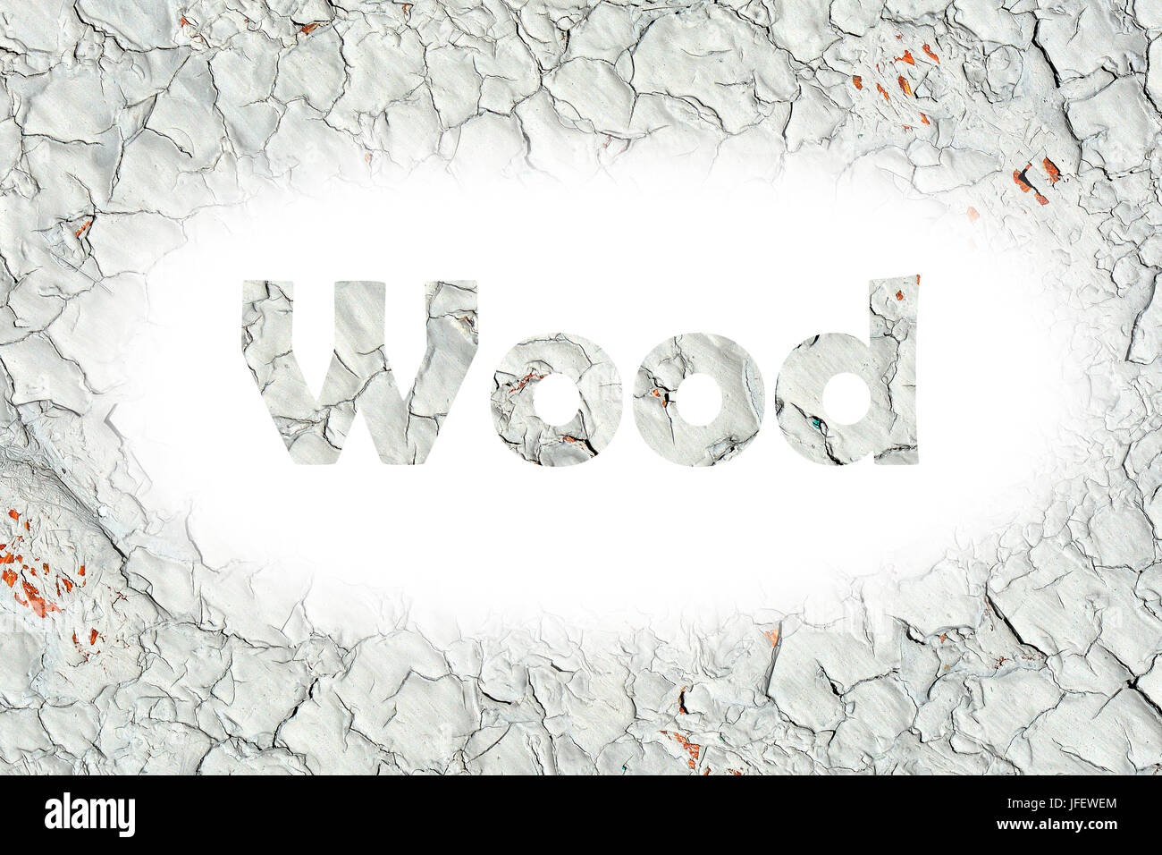 wood word print on the old wooden plate Stock Photo - Alamy