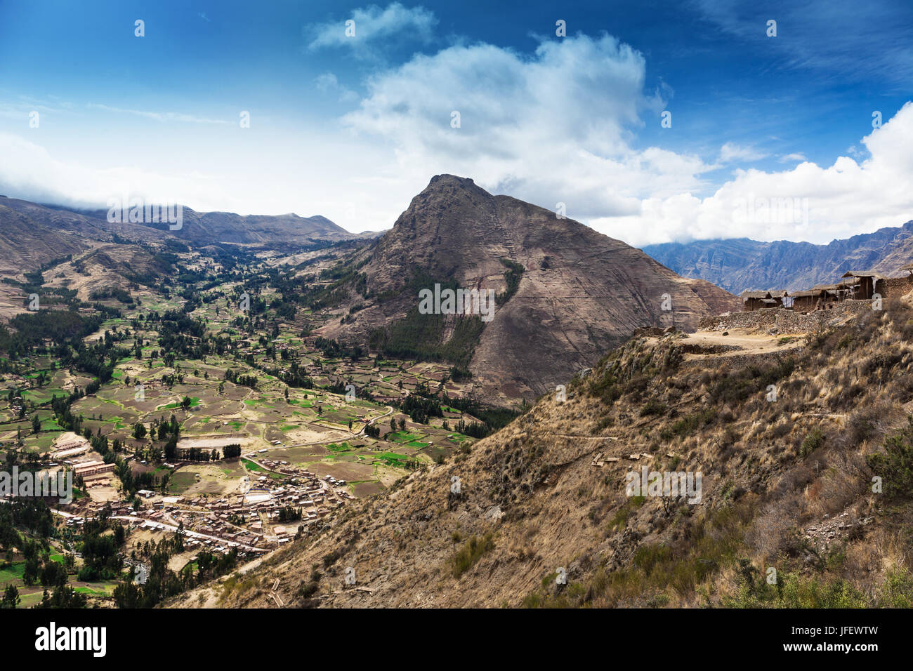 village and the ancient fort Stock Photo - Alamy