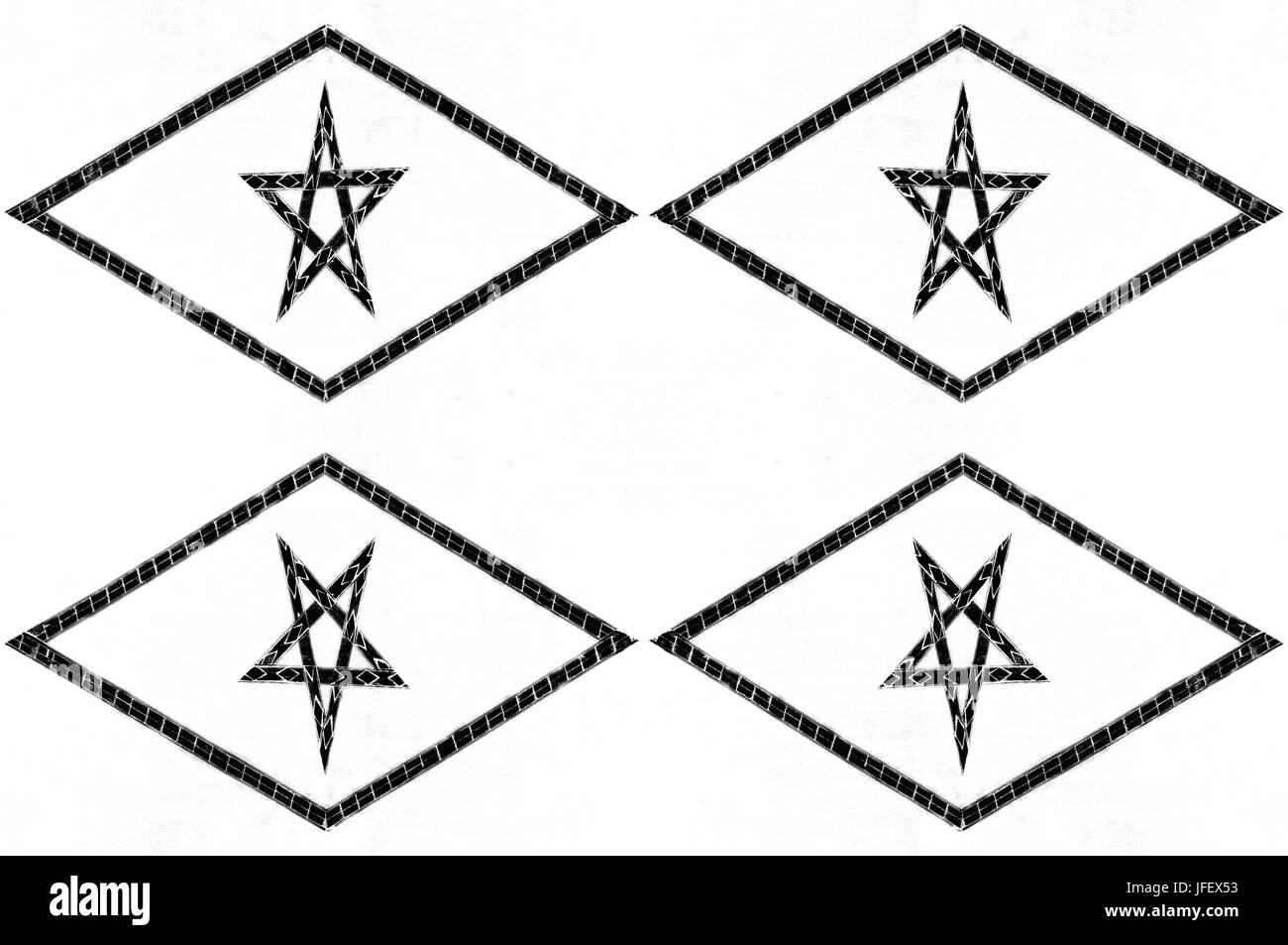 Unicursal Hexagram Inverted Pentagram