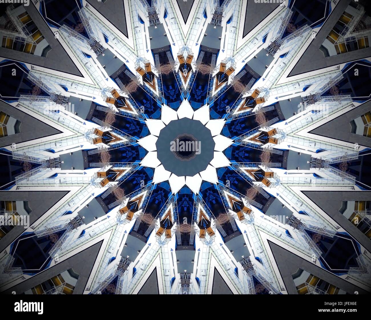 Abstract structure mandala Stock Photo - Alamy