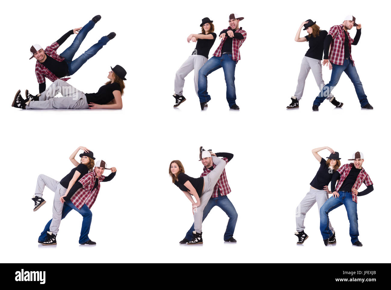 Pair of dancers dancing modern dances Stock Photo - Alamy