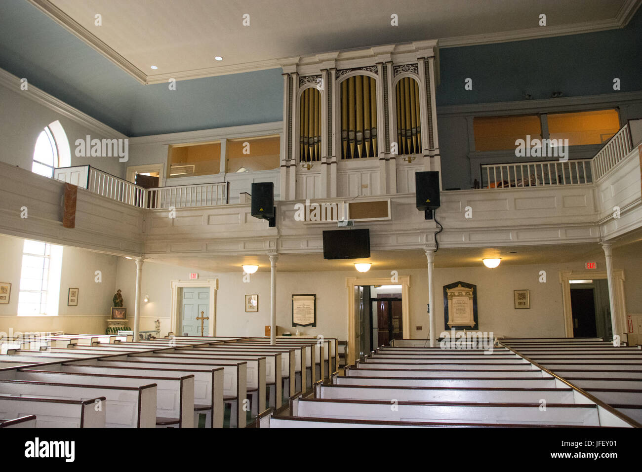 Slave Galleries, St. Augustine's Episcopal Church, are behind the ...
