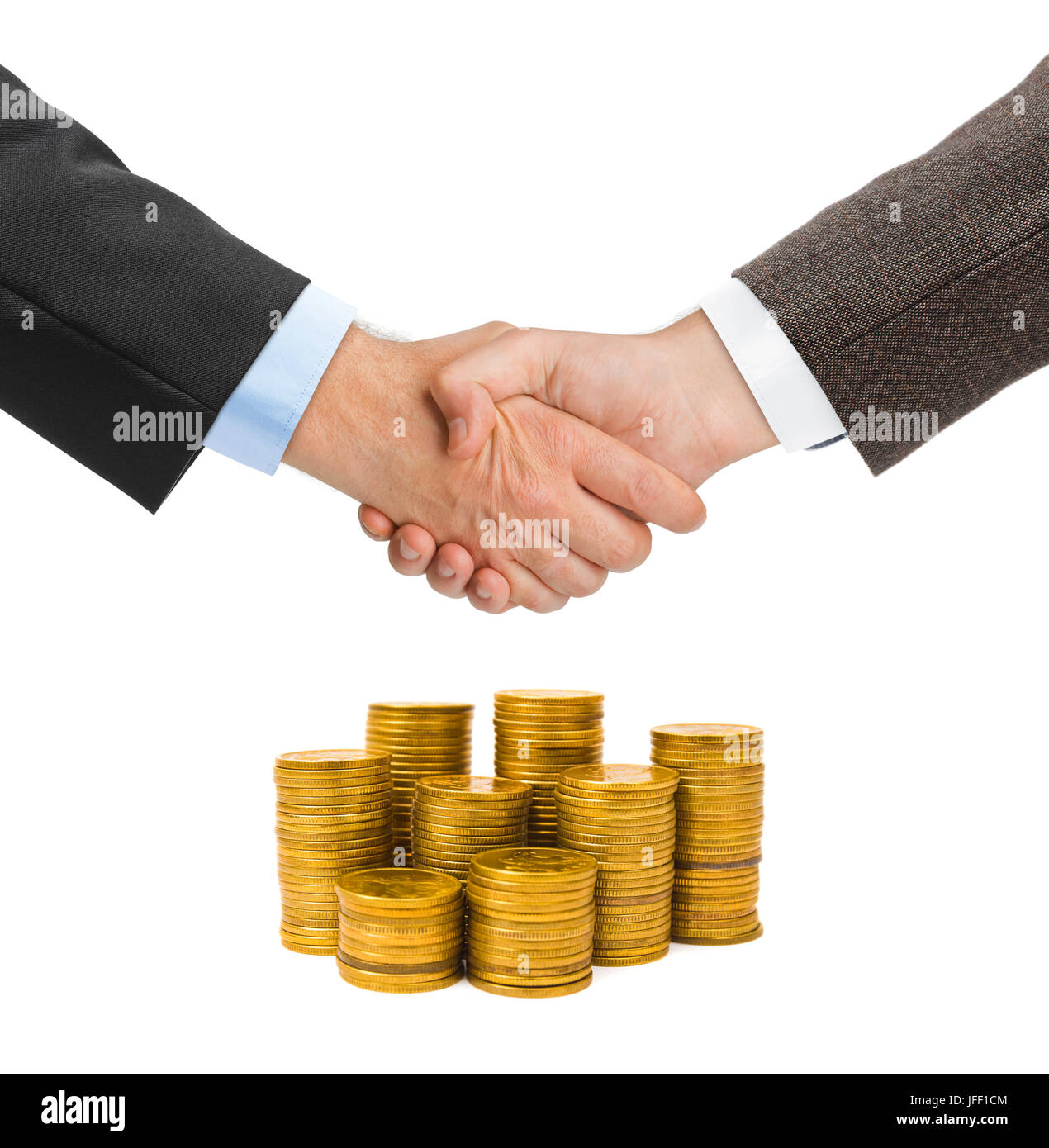 Golden handshake hi-res stock photography and images - Alamy