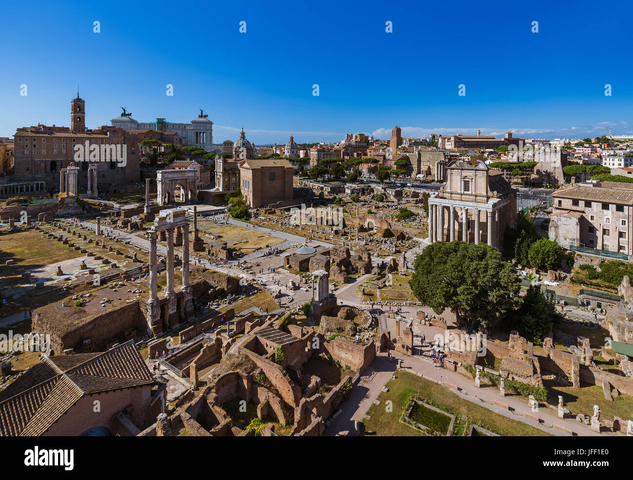 Roman ruins in Rome Italy Stock Photo - Alamy