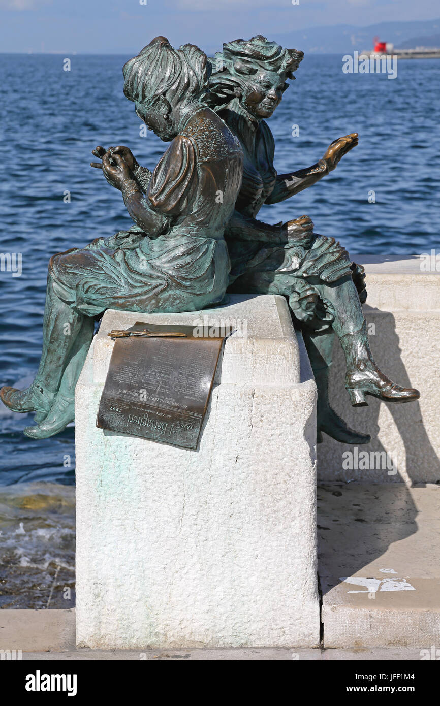 Trieste waterfront bronze statue hi-res stock photography and images ...