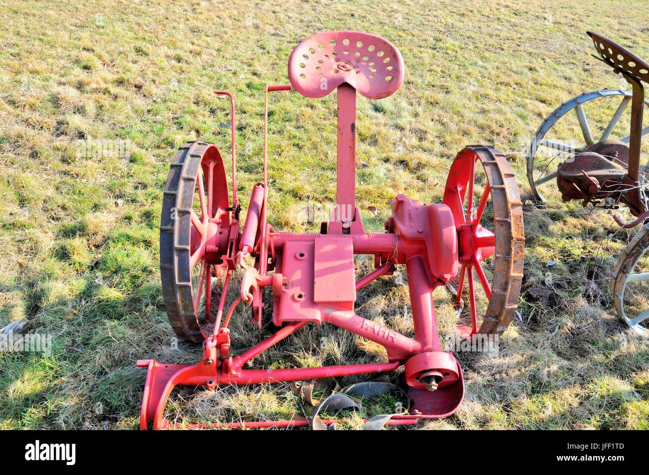 Restored mowing machine Stock Photo - Alamy