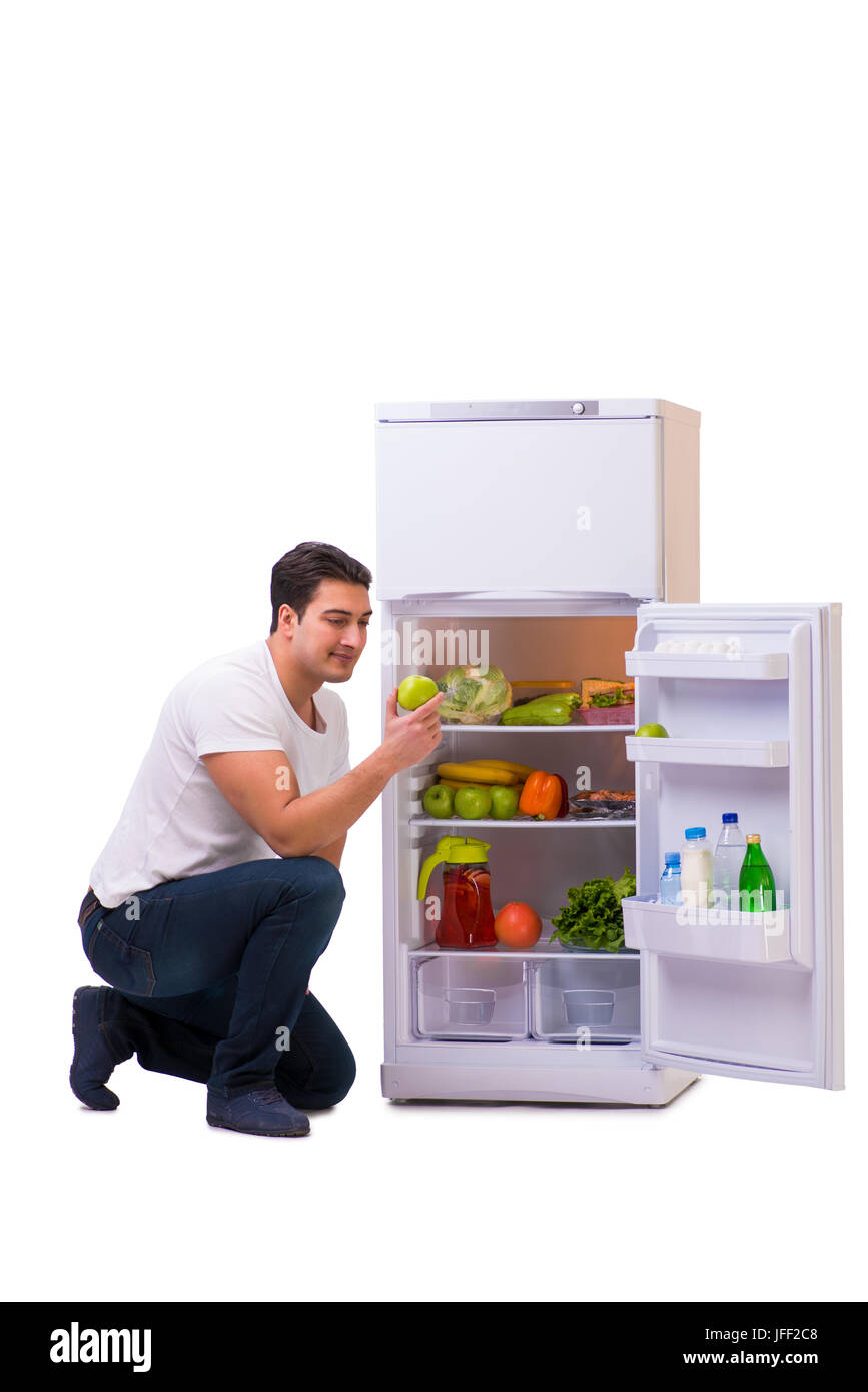 Full open refrigerator Cut Out Stock Images & Pictures - Alamy