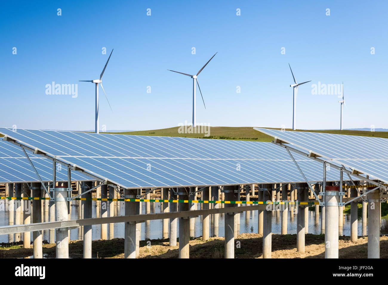 renewable new energy background Stock Photo - Alamy