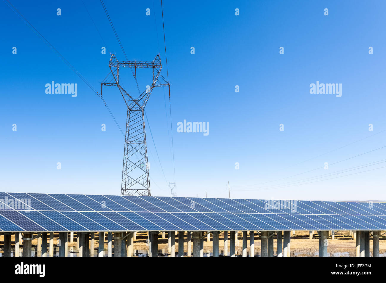 Solar power transmission lines hi-res stock photography and images - Alamy