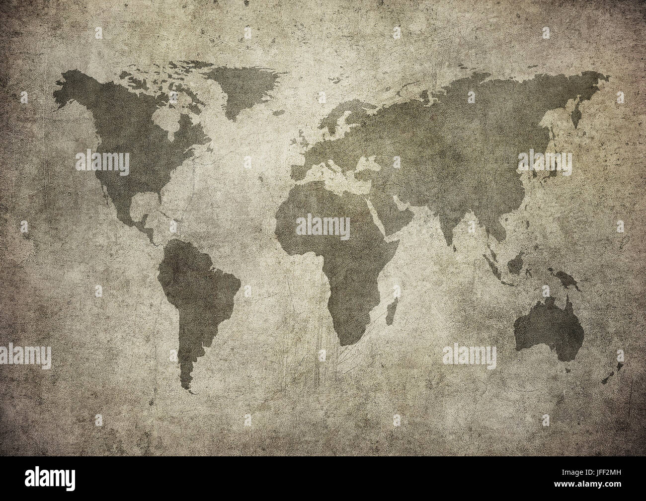 grunge map of the world Stock Photo - Alamy