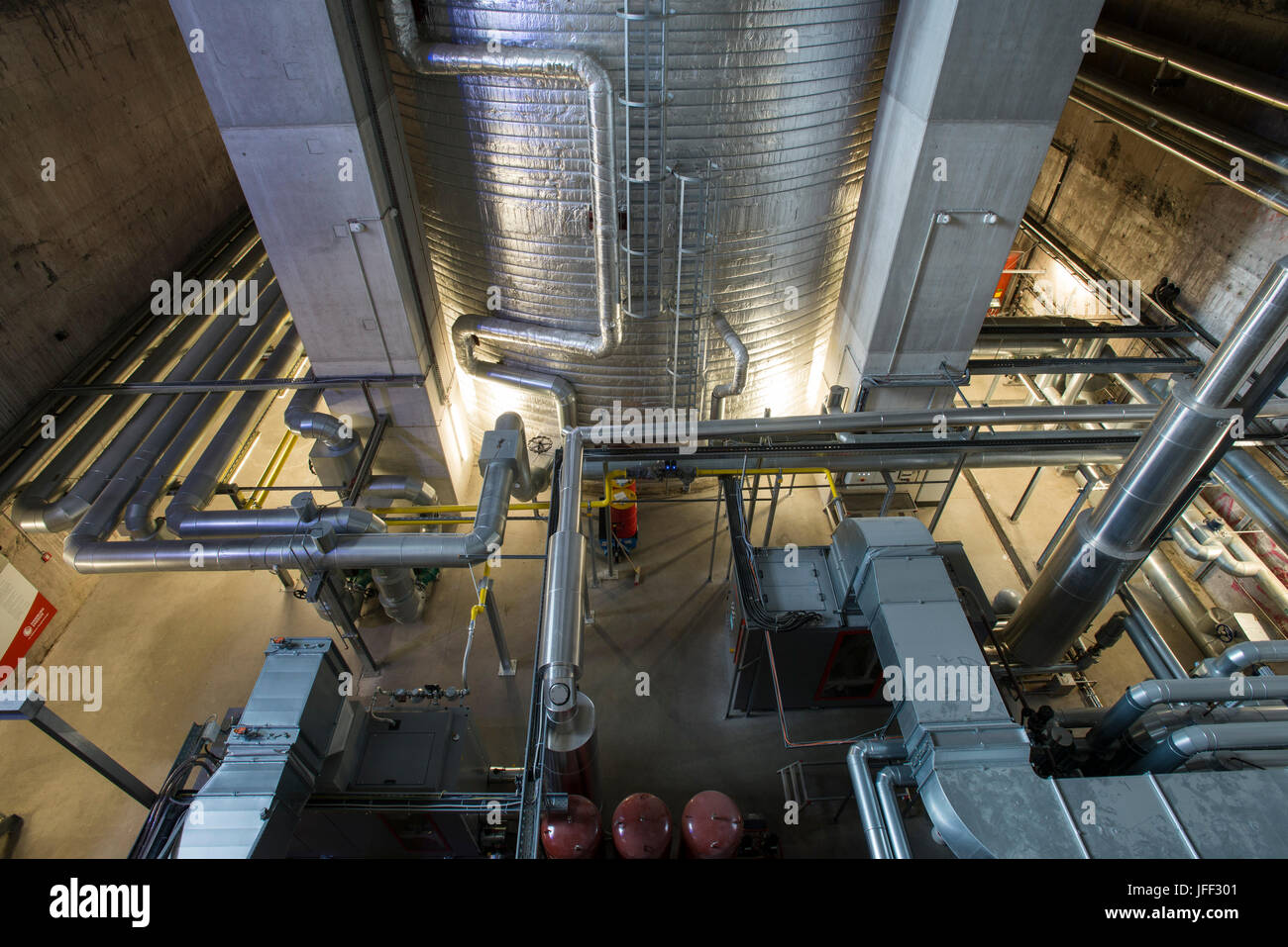 GERMANY, Hamburg, old anti-aircraft bunker rebuild as renewable energy ...