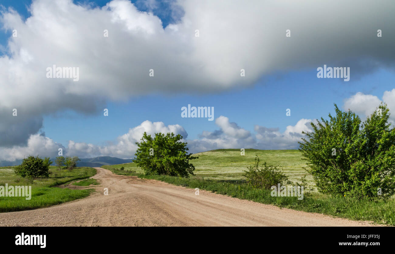 Road steppe hi-res stock photography and images - Alamy