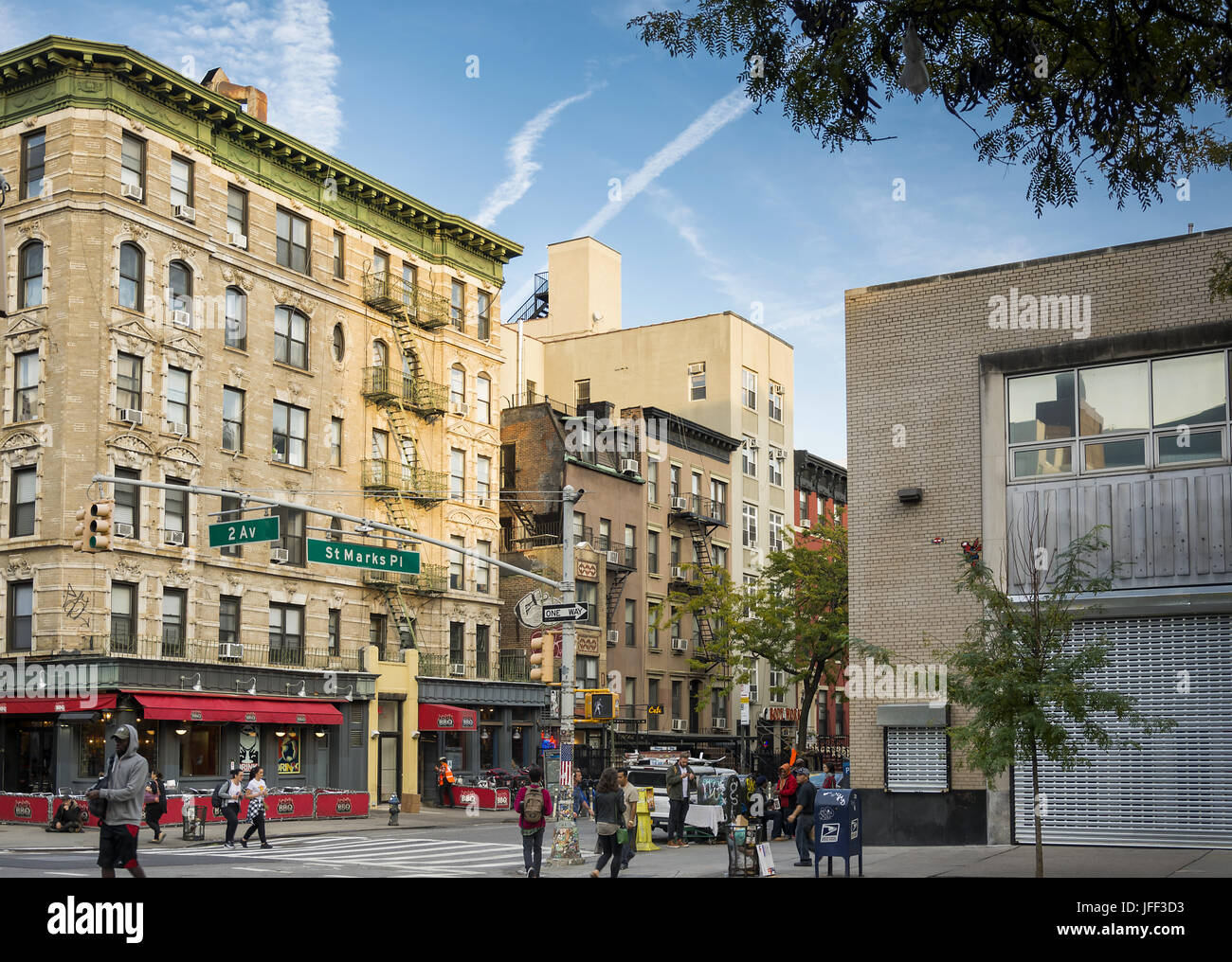 St marks place new york hi-res stock photography and images - Alamy