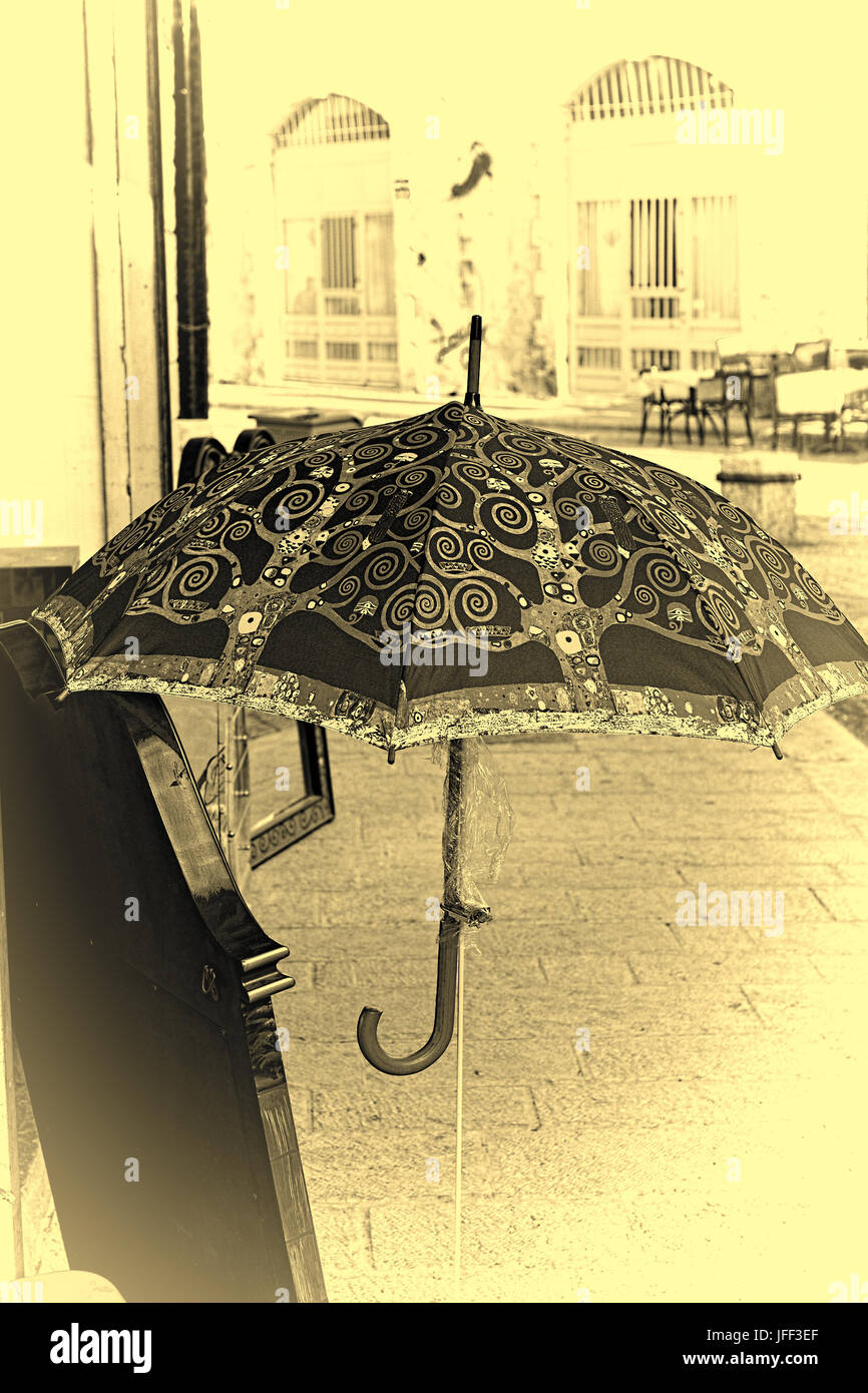 Old Vintage Umbrella on the Street Stock Photo - Alamy