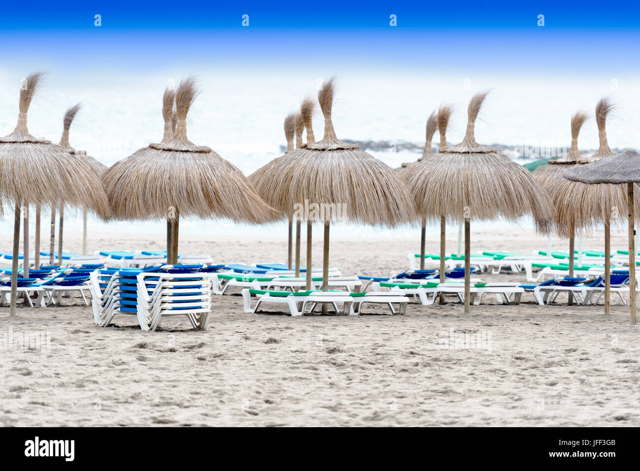 benches at beach Stock Photo - Alamy