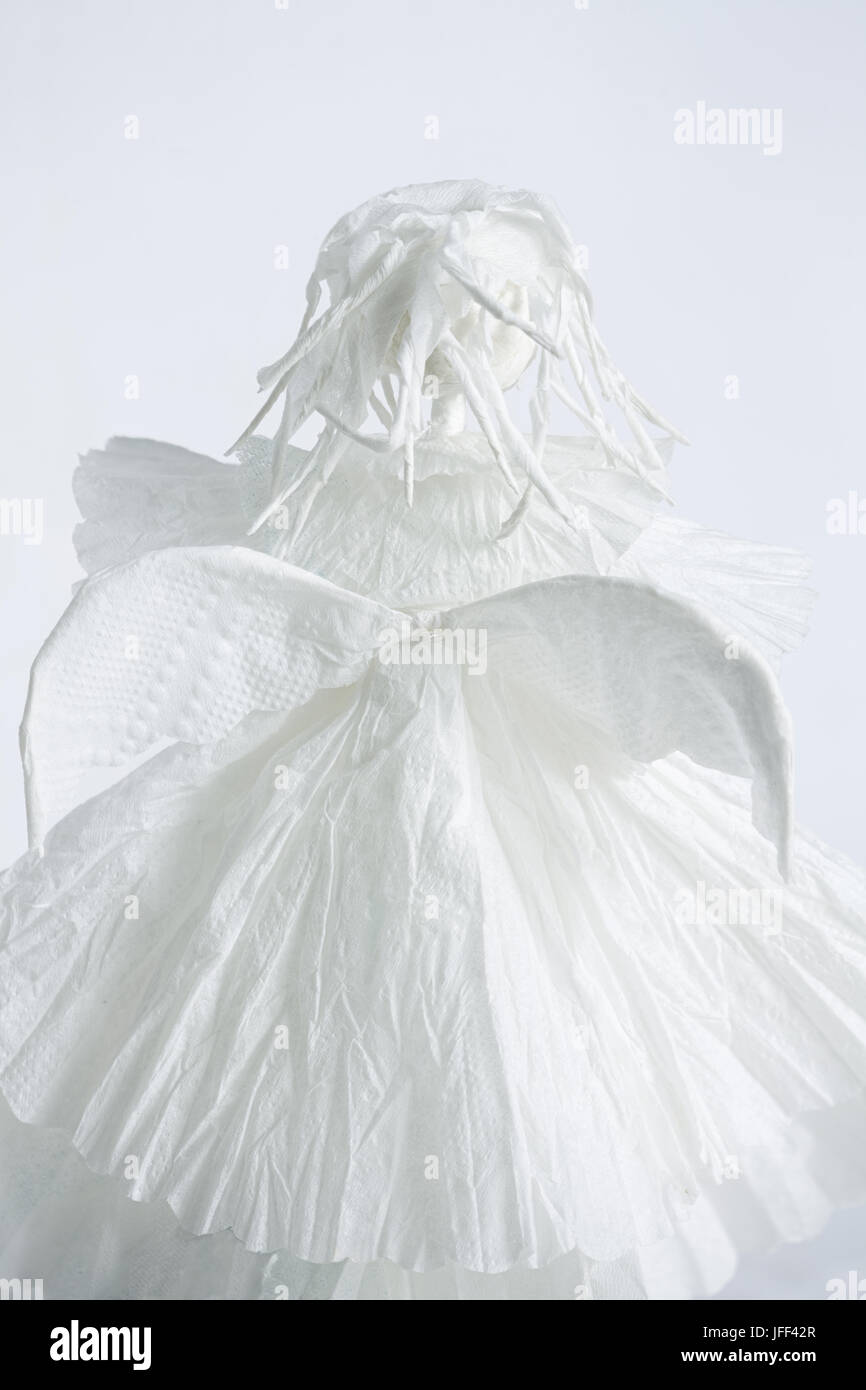 White Winged Angel is gone without turning Stock Photo - Alamy