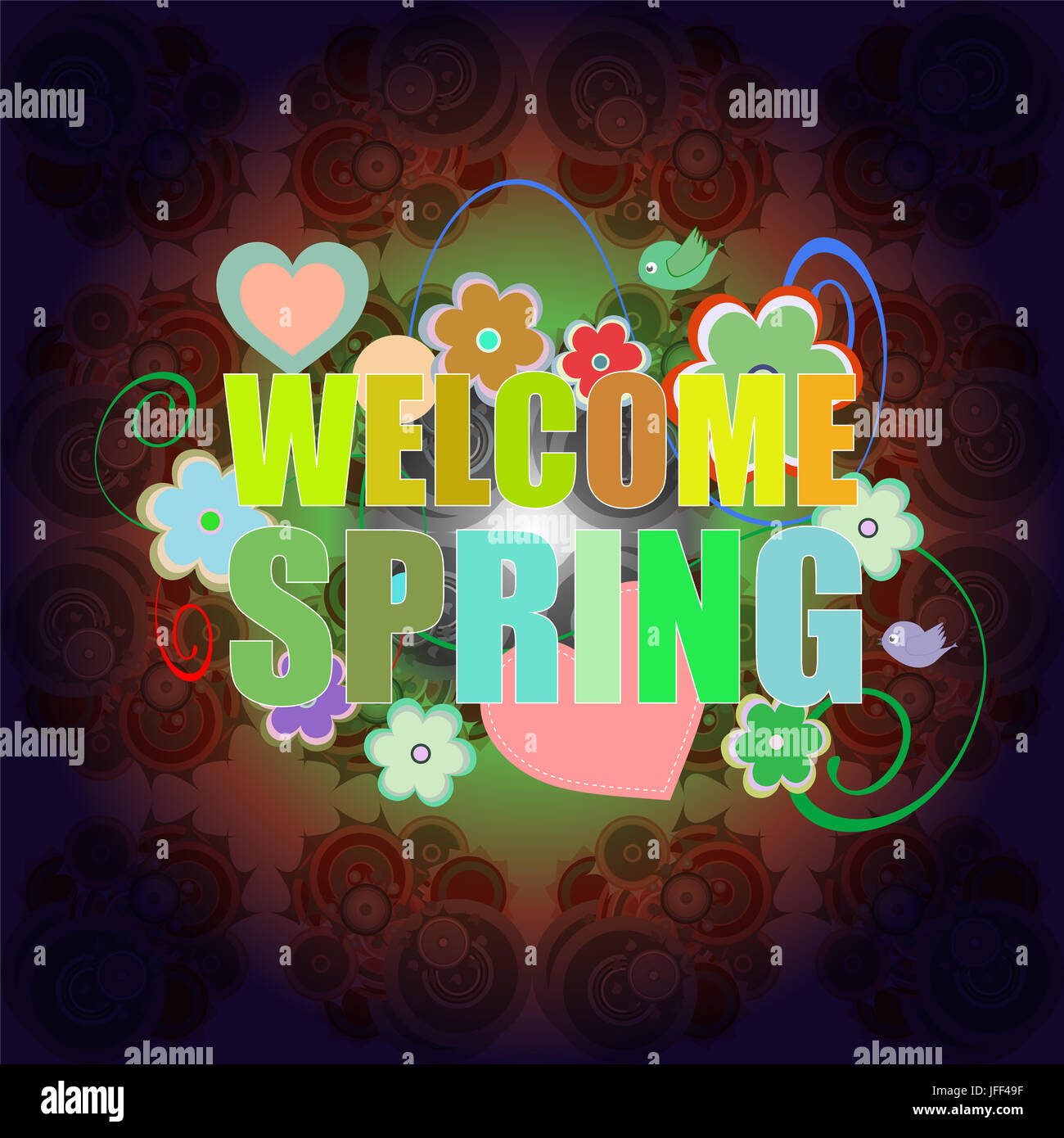 Black welcome text yellow border hi-res stock photography and images ...