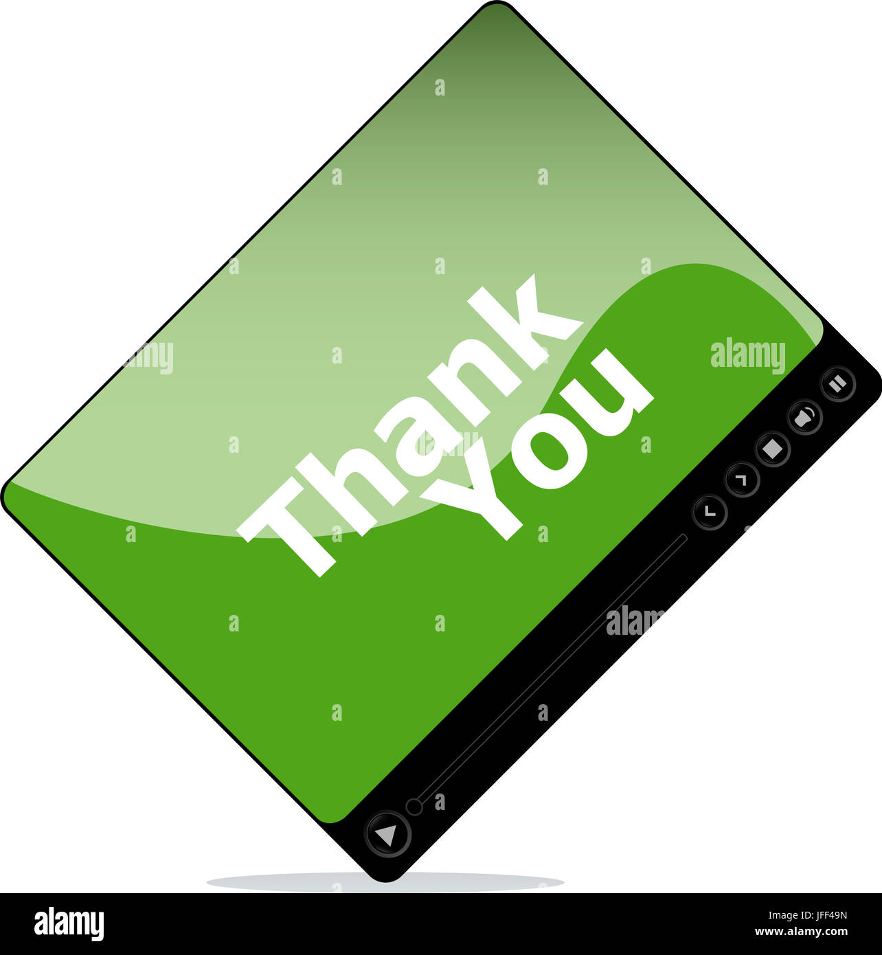 Thank you on screen hi-res stock photography and images - Alamy