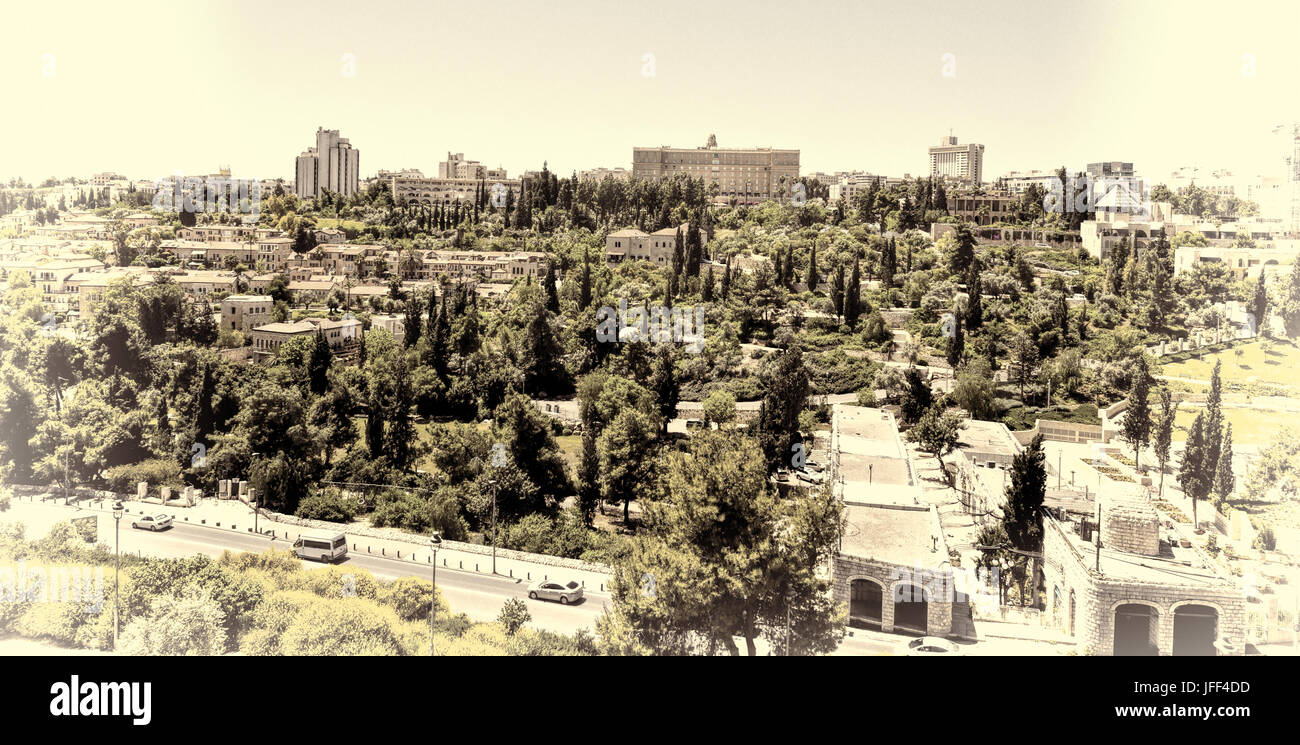 Landmarks of Jerusalem Old City Stock Photo - Alamy