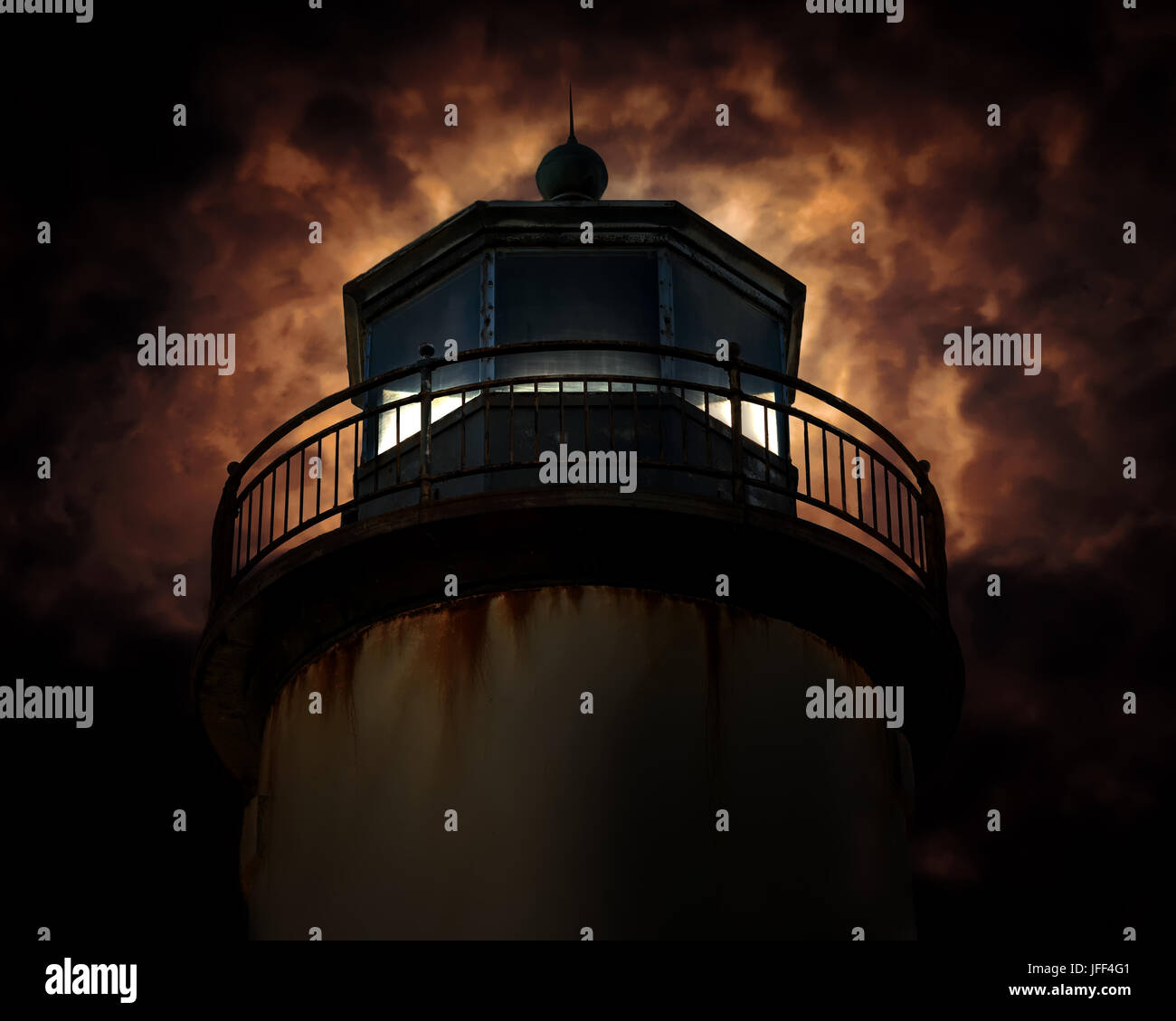 Lighthouse Storm Night Stock Photos & Lighthouse Storm Night Stock ...
