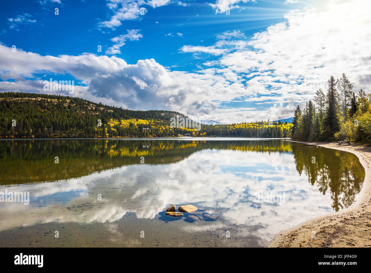 Pyramid Mountain and Pyramid Lake Stock Photo - Alamy