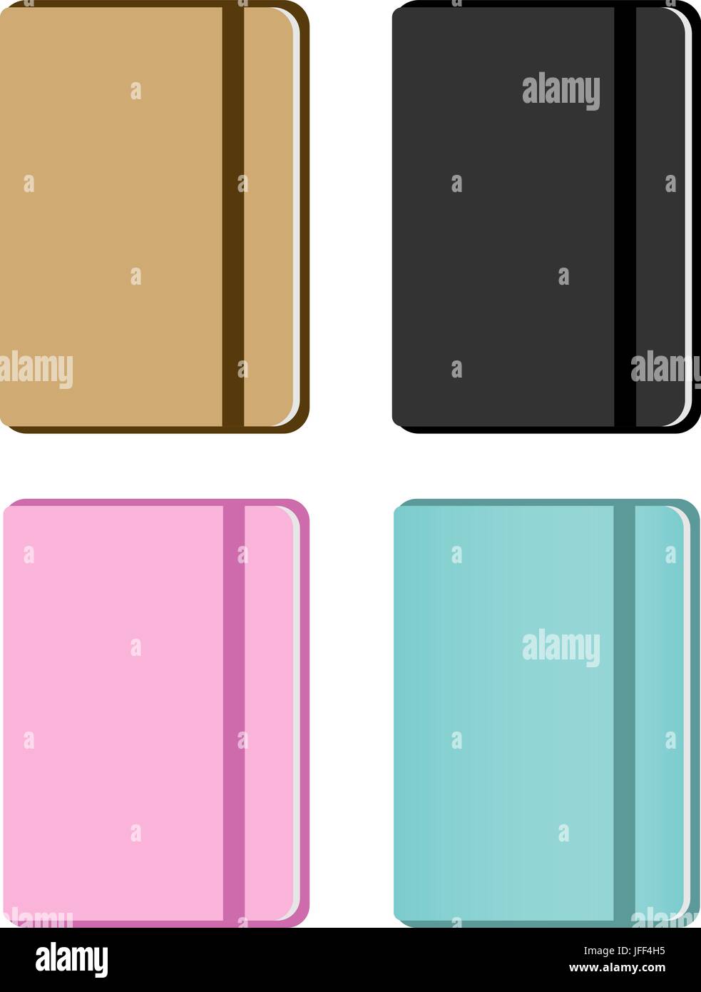 Set of notebooks. Vector Stock Vector Image & Art - Alamy