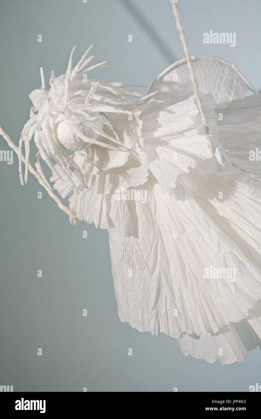 White Winged Angel Paper puppet Stock Photo - Alamy