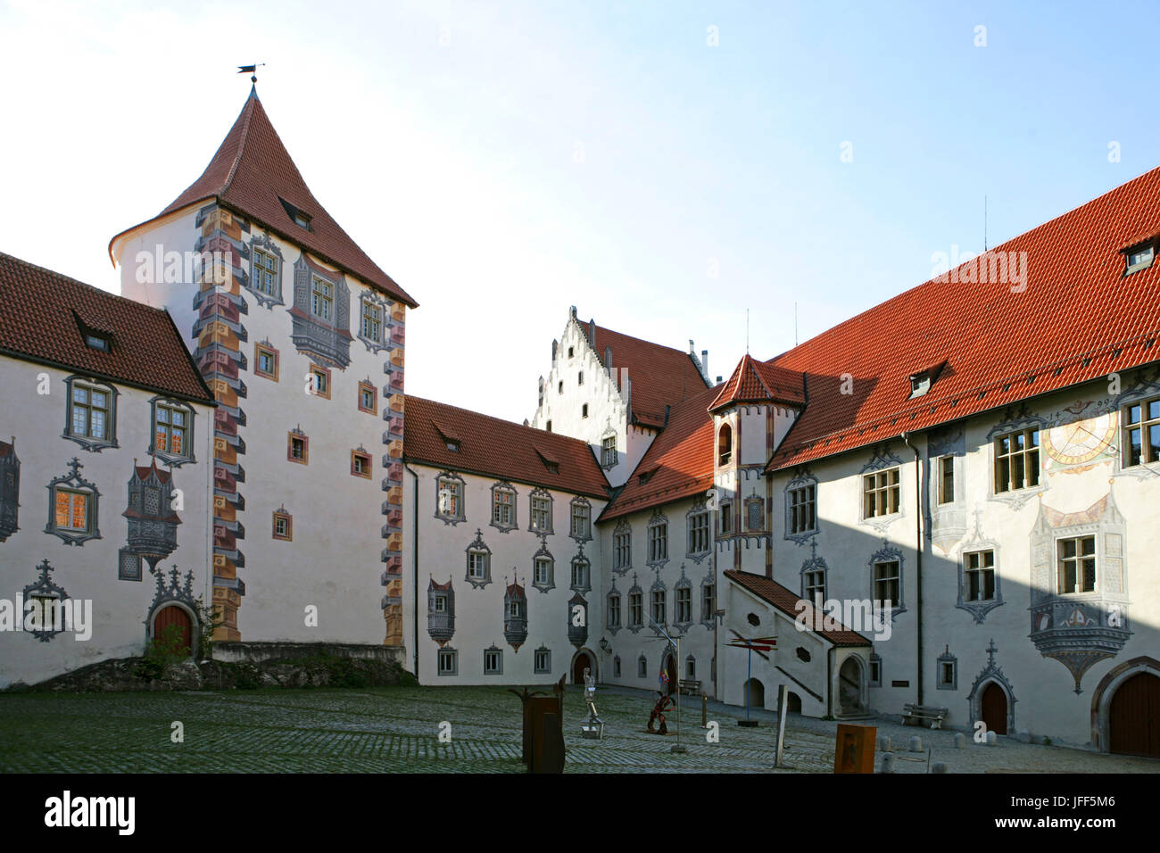 Hohes Schloss castle, Fuessen, Allgaeu, Bavaria, Germany, Europe, 21 ...