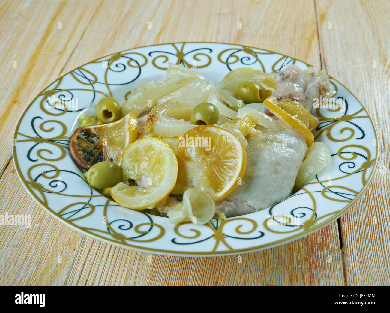 Saudi Arabian lemon chicken Stock Photo - Alamy