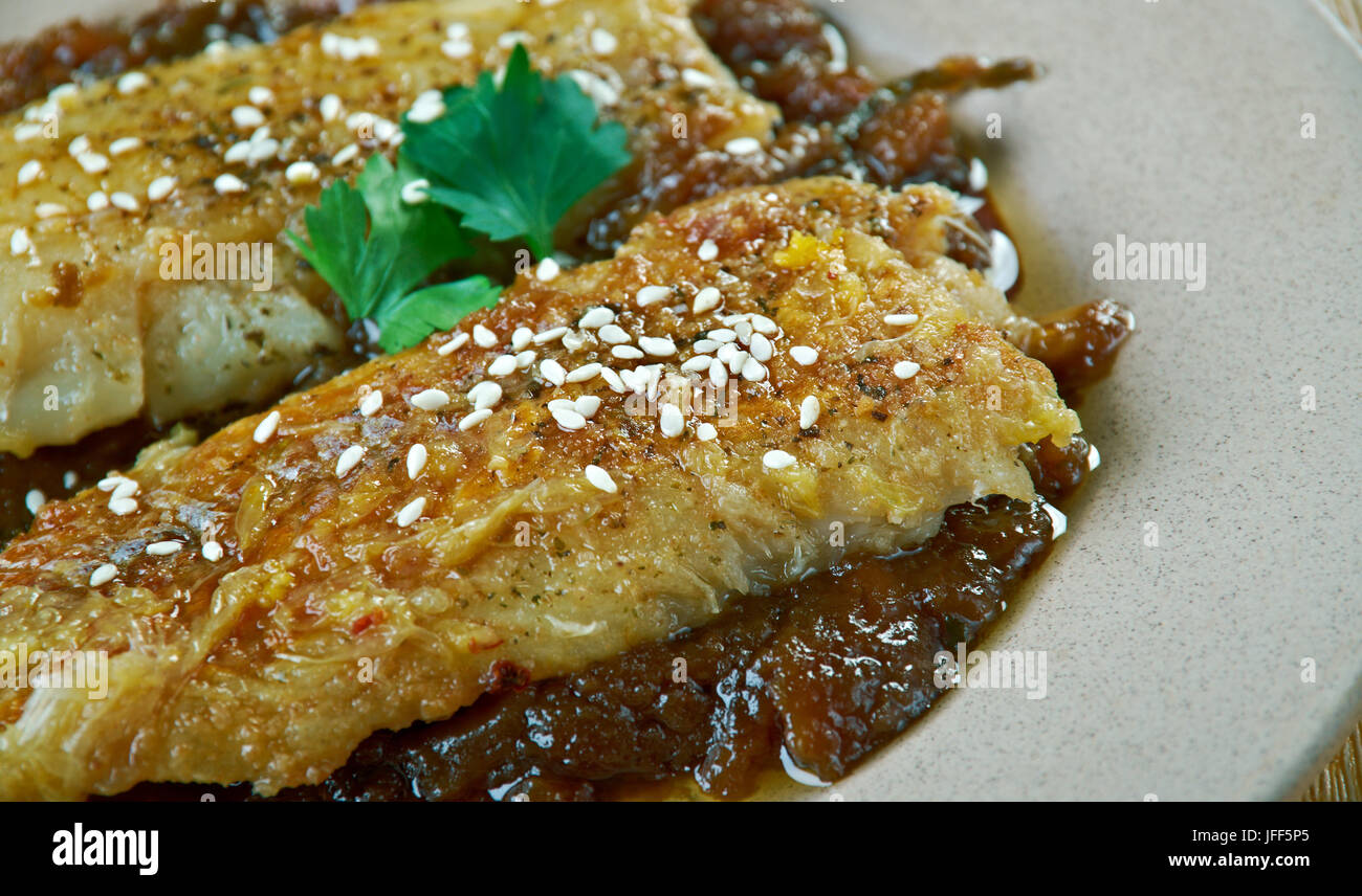 Pan Fried Fish Stock Photo - Alamy