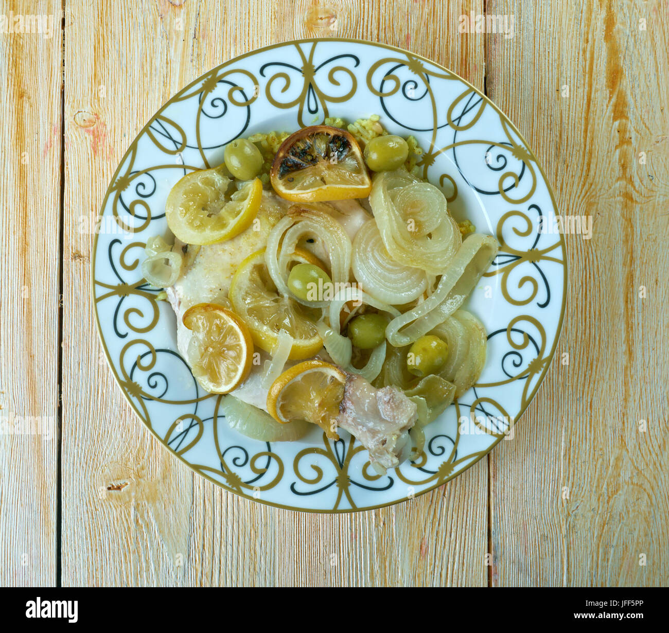 Saudi Arabian lemon chicken Stock Photo - Alamy