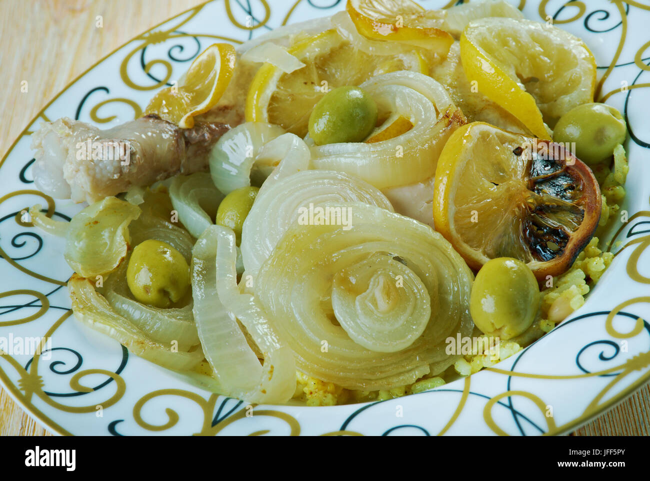 Saudi Arabian lemon chicken Stock Photo - Alamy