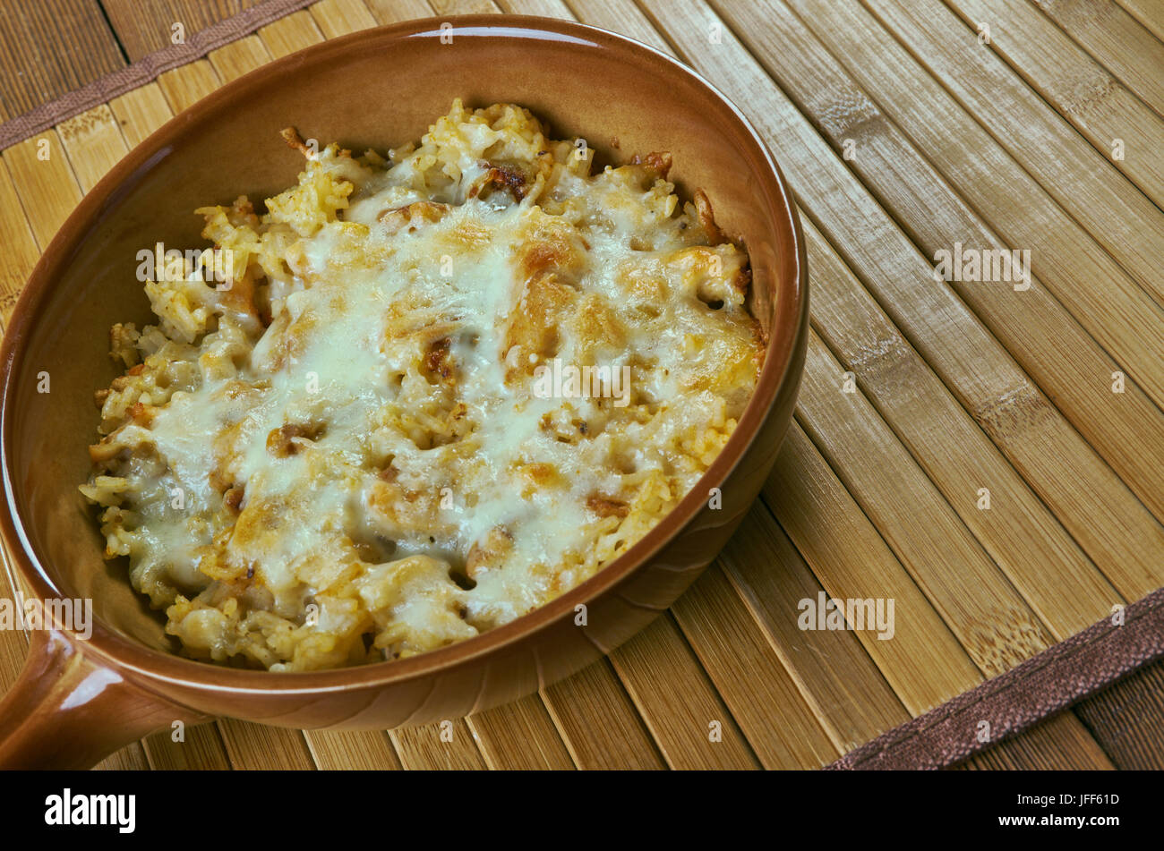 Turkey Wild Rice Casserole Stock Photo - Alamy