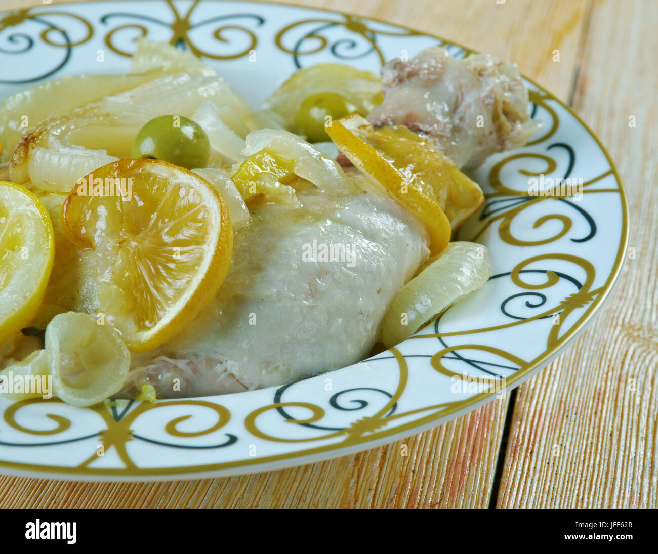 Saudi Arabian lemon chicken Stock Photo - Alamy