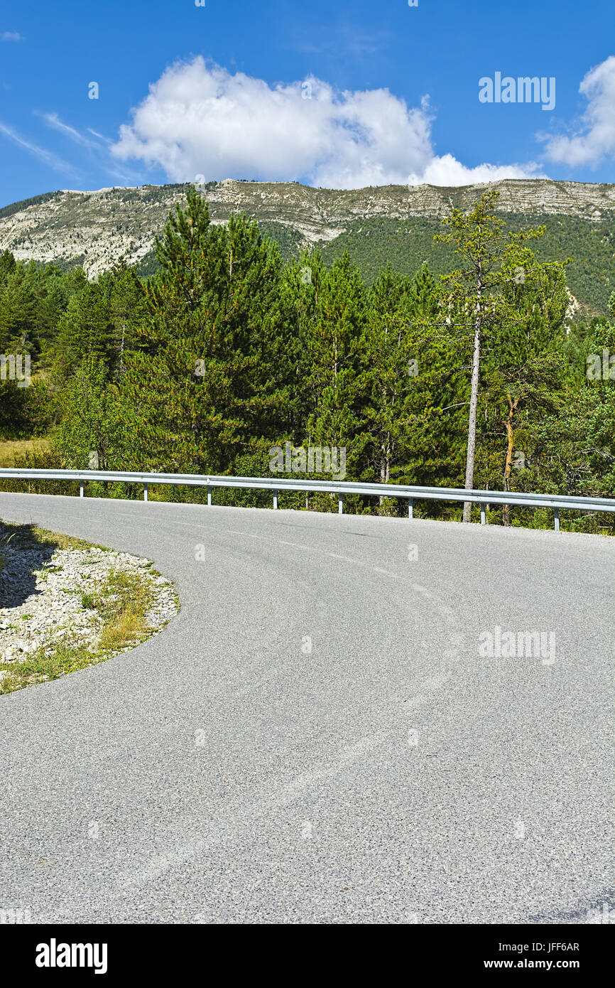 Winding Asphalt Road Stock Photo - Alamy