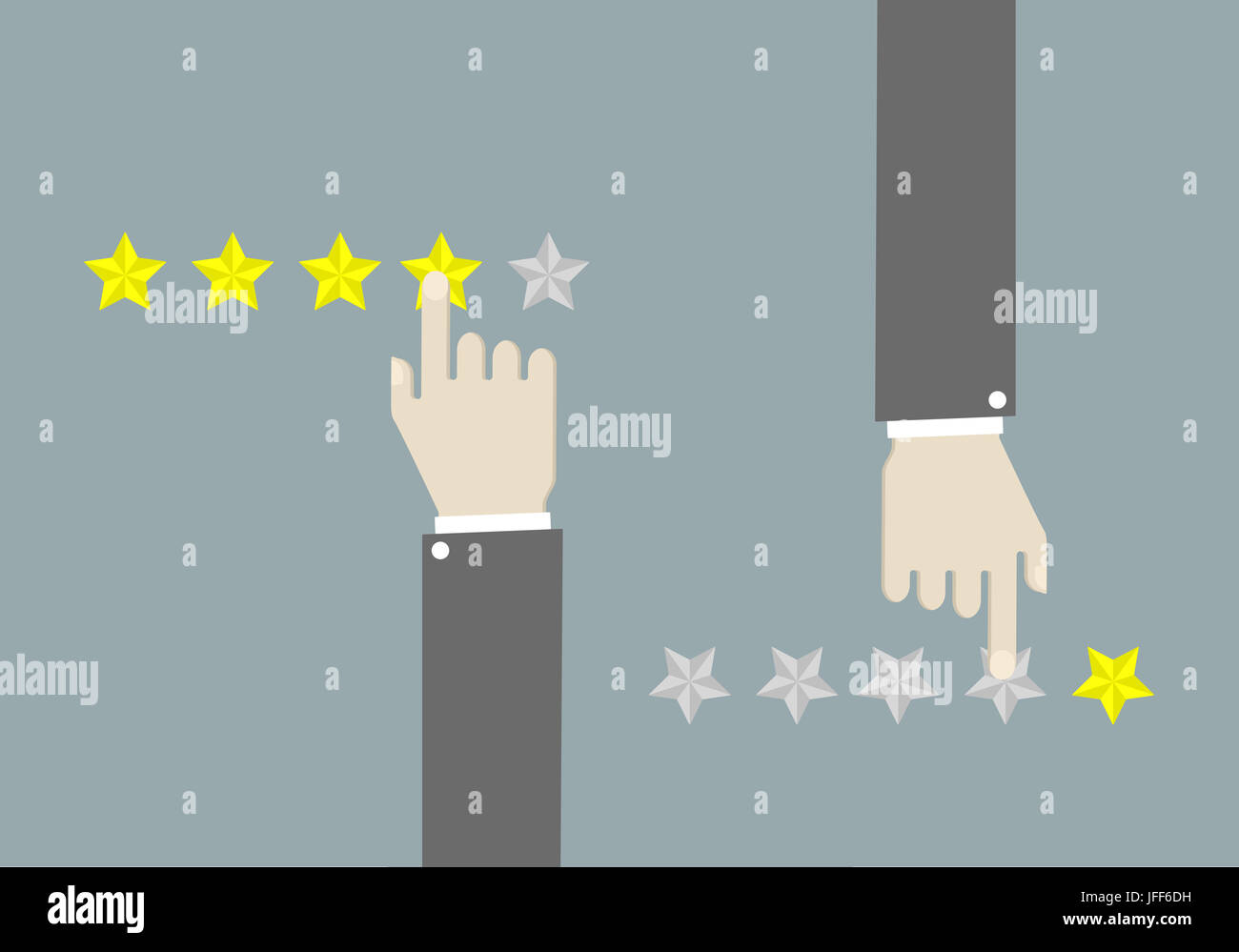 Two Hands Rating Stock Photo - Alamy