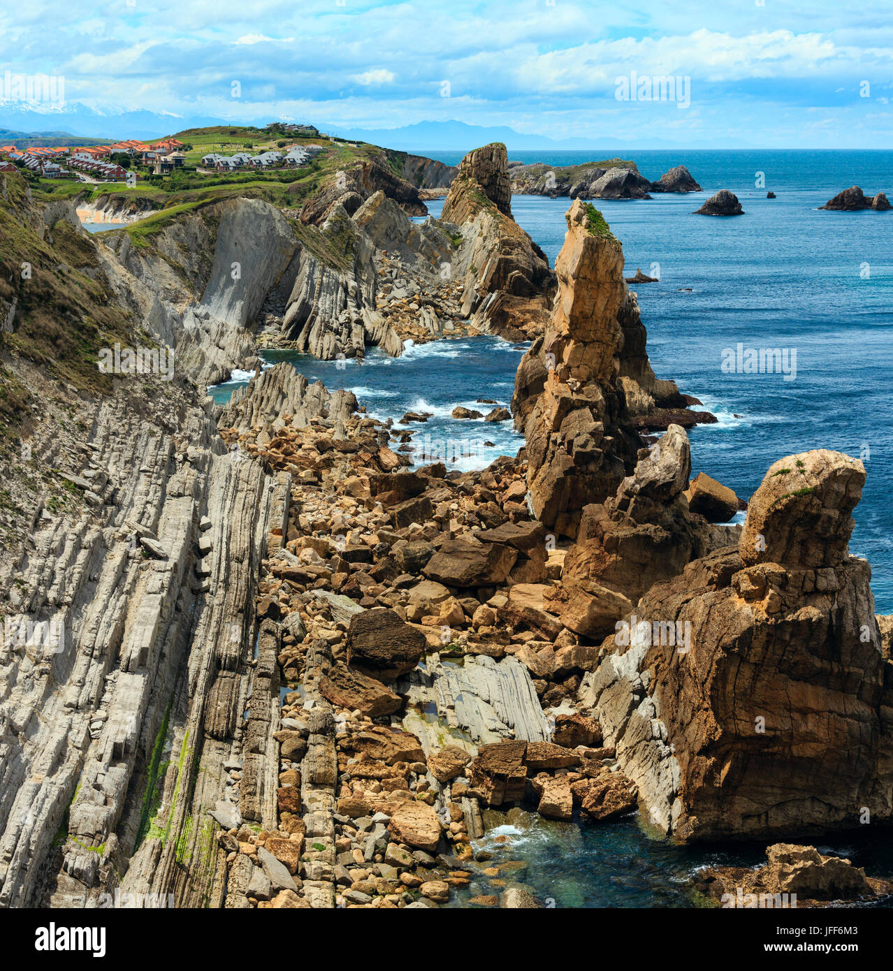 Atlantic Ocean coastline landscape Stock Photo - Alamy