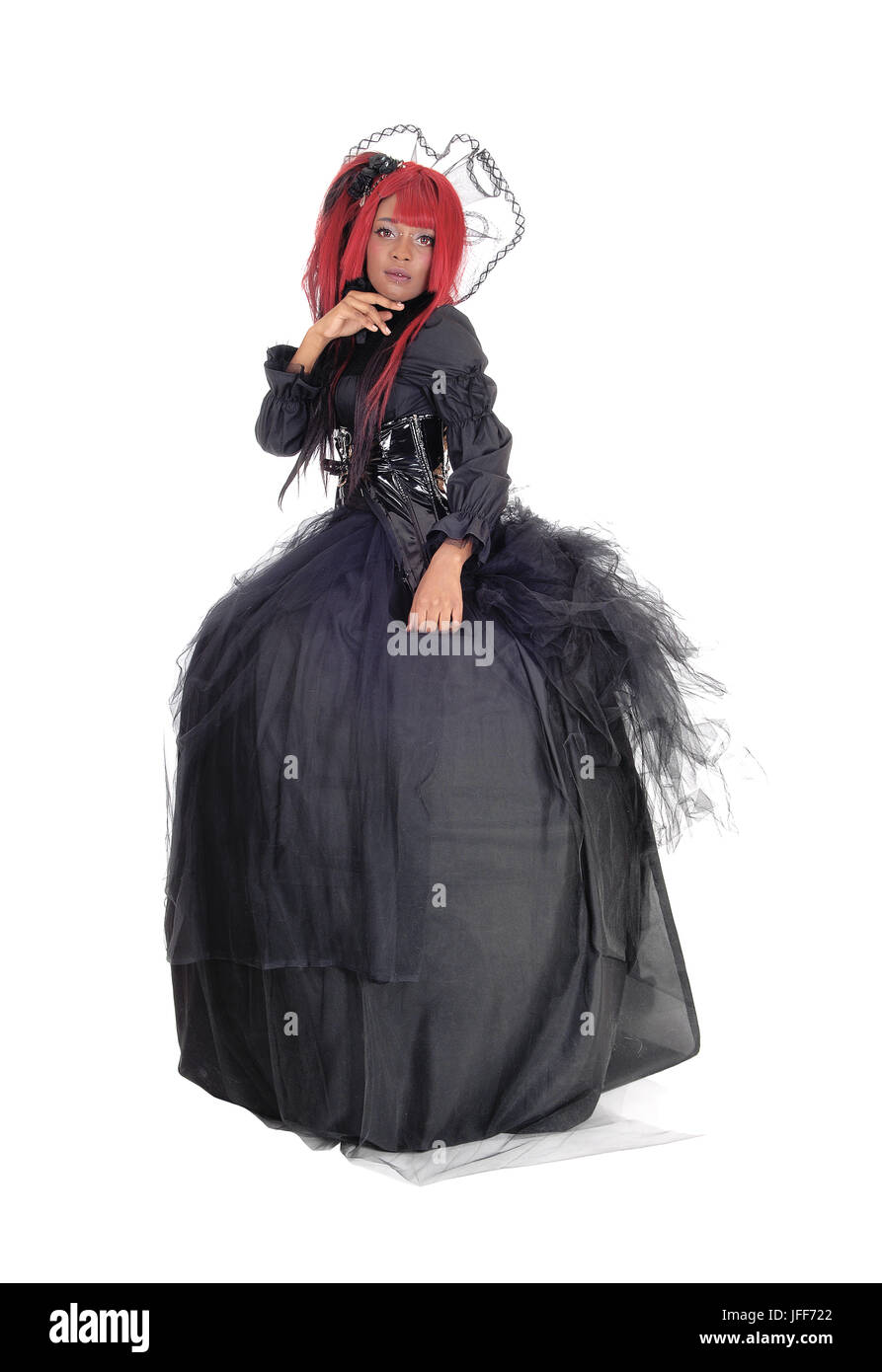 Beautiful lady in white Cut Out Stock Images & Pictures - Alamy