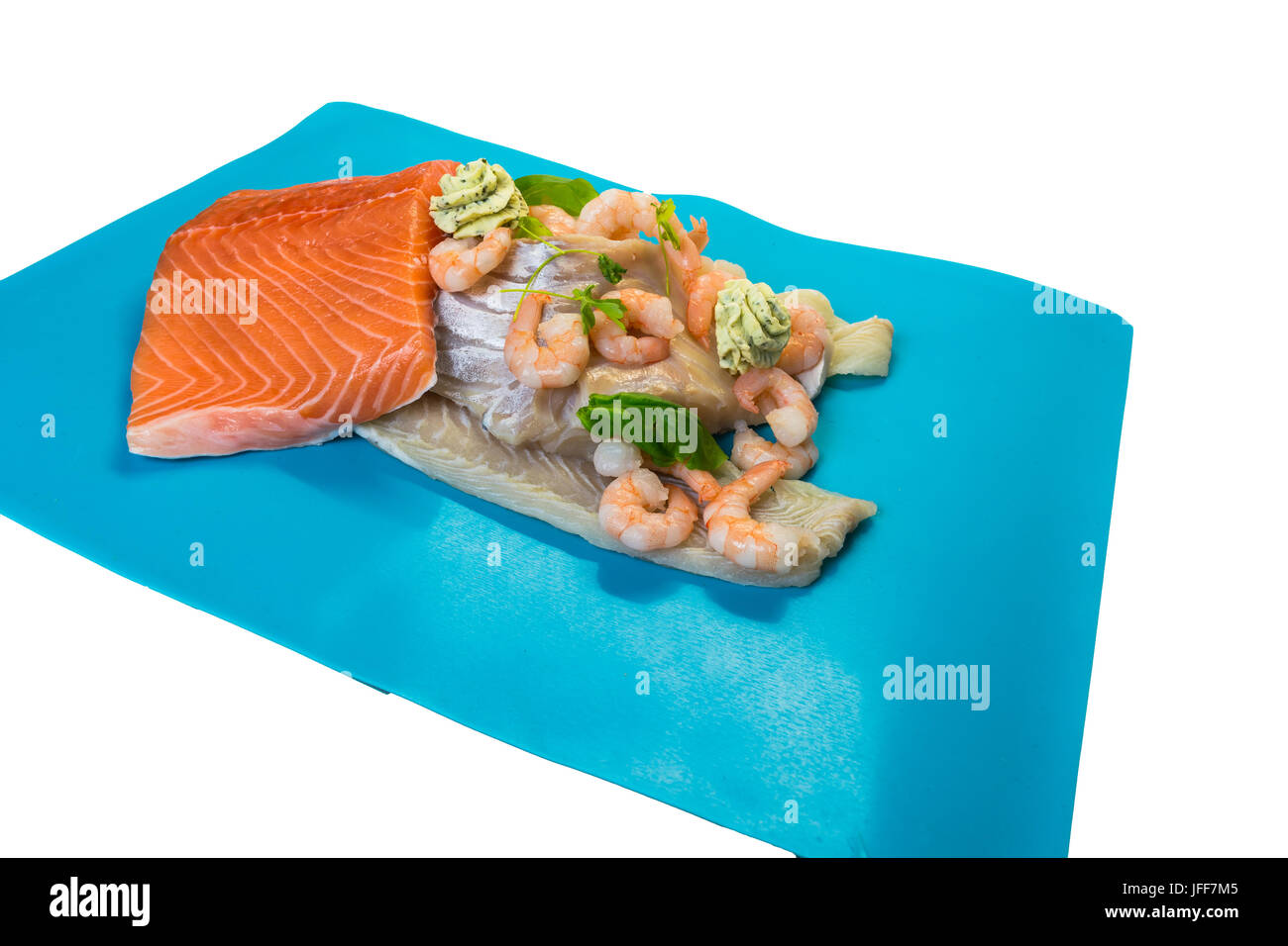 Various raw fish species Stock Photo - Alamy