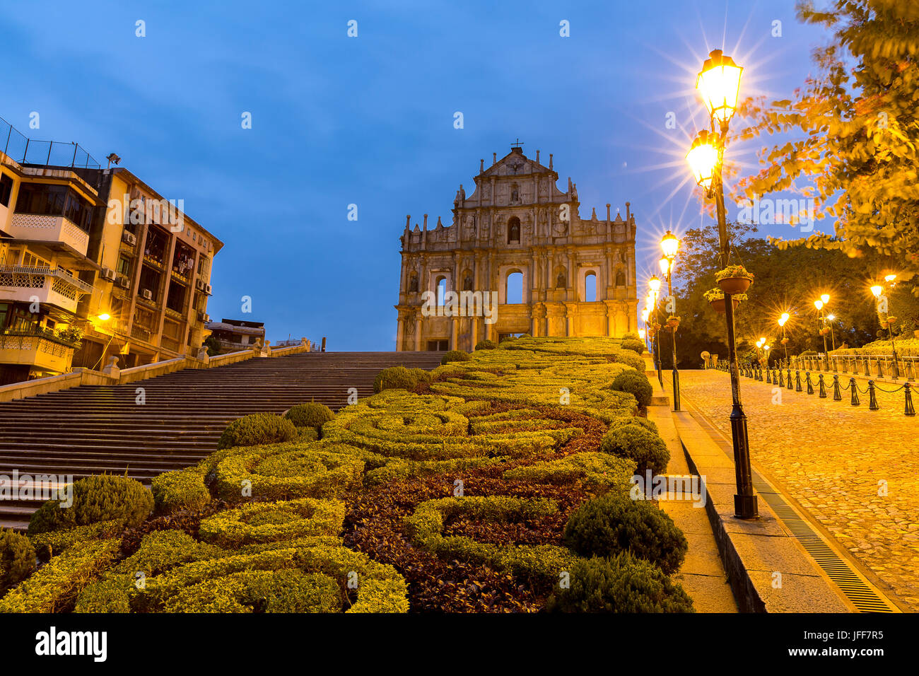 Macau Ruins of St. Paul's Stock Photo - Alamy