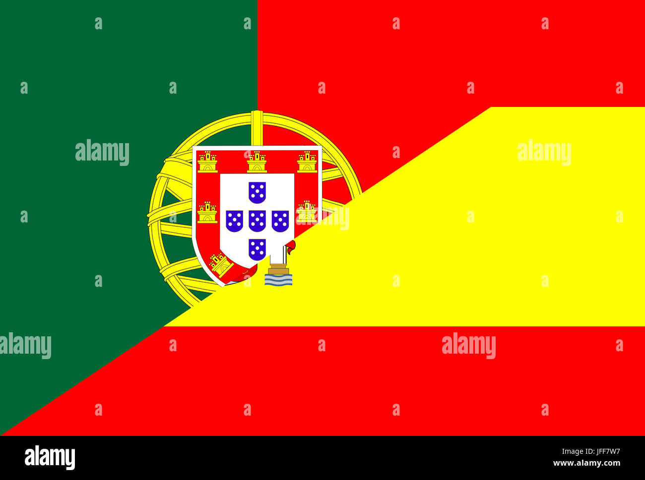Spain and portugal flag hi-res stock photography and images - Alamy