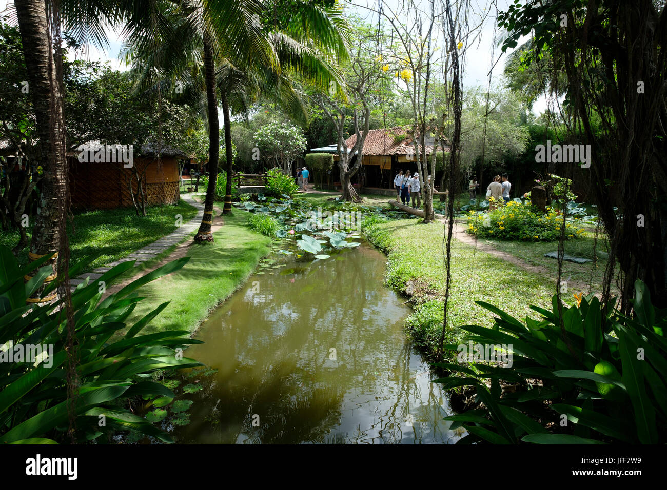 Mekong Tram Dung rest stop restaurant Stock Photo - Alamy