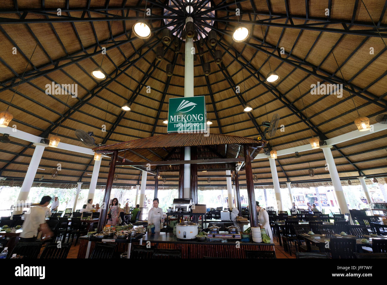 Mekong Tram Dung rest stop restaurant Stock Photo - Alamy